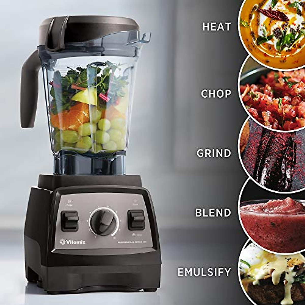 Vitamix Professional Series 300 Blender, Professional Grade, 64oz. Low Profile Container, Onyx