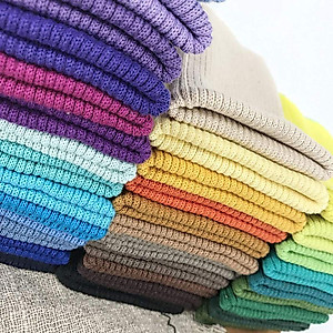 Tong Gu Tubular Knit Rib Cuff 39" x 2.8" Ribbed Trims Fabric for Sweater Jacket Coat Sewing DIY (Light Gray, 39“ x 2.8")