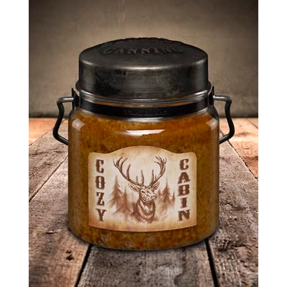 McCalls Candles | Cozy Cabin | Highly Scented & Long Lasting | Classic Painted Label | Hand Crafted Metal Lid with Strap and Handle| Premium Wax & Fragrance | Made in The USA | 16 oz