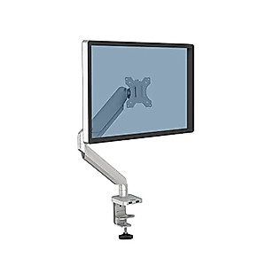 Fellowes 8056401 Platinum Series Adjustable Computer Monitor Stand for Desk with Single Monitor Arm, 32 Inch Monitor Capacity