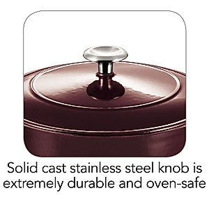 Tramontina Enameled Cast Iron Covered Dutch Oven 5.5-Quart Majolica Red, 80131/037DS