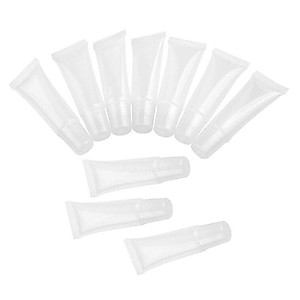 AKIRO 15 ml Empty Refillable Mini Clear Lip Gloss Balm Cosmetic Containers Makeup Accessories Soft Empty Tubes 20 Pcs