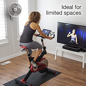 Lasko 16" 3-Speed Oscillating Wall Mount Fan for Indoor Use, M16900, Light Grey