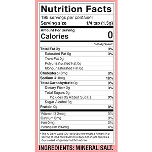 BEYOND HIMALAYAN Pink Himalayan Sea Salt Substitute - 10.5 oz. - Tasty Low Sodium Salt & Potassium Salt Substitute for High Blood Pressure - Himalayan Pink Salt Substitute With Real Salt-Taste