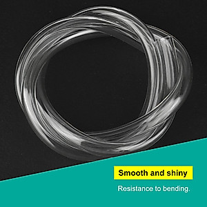 OD 13mm (1/2") x ID 10mm (2/5") Water Cooling Tube,Pipe,Transparent Water Cooling Soft PVC Tube Tubing Hose for PC Computer CPU Water Cooling System,1M,Clear