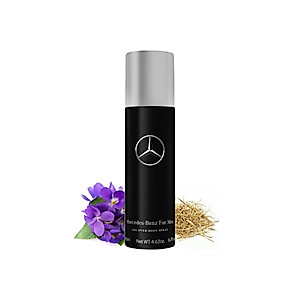 Mercedes-Benz For Men - Original Elegant Fragrance Formula For Him - Lightweight Yet Aromatic Men’s Body Spray With Woody, Refreshing Notes - Extra Strength, Day-To-Night Scent Payoff - 6.7 fl Oz