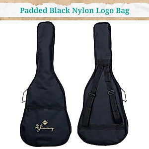 H. Jimenez, 7-String Acoustic-Electric Guitar, Ambidextrous, Black (LBQ4EBT)