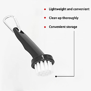 VGEBY Brush, Round Head Putting Pole Cleaning Brush Nylon Cleaner Accessory