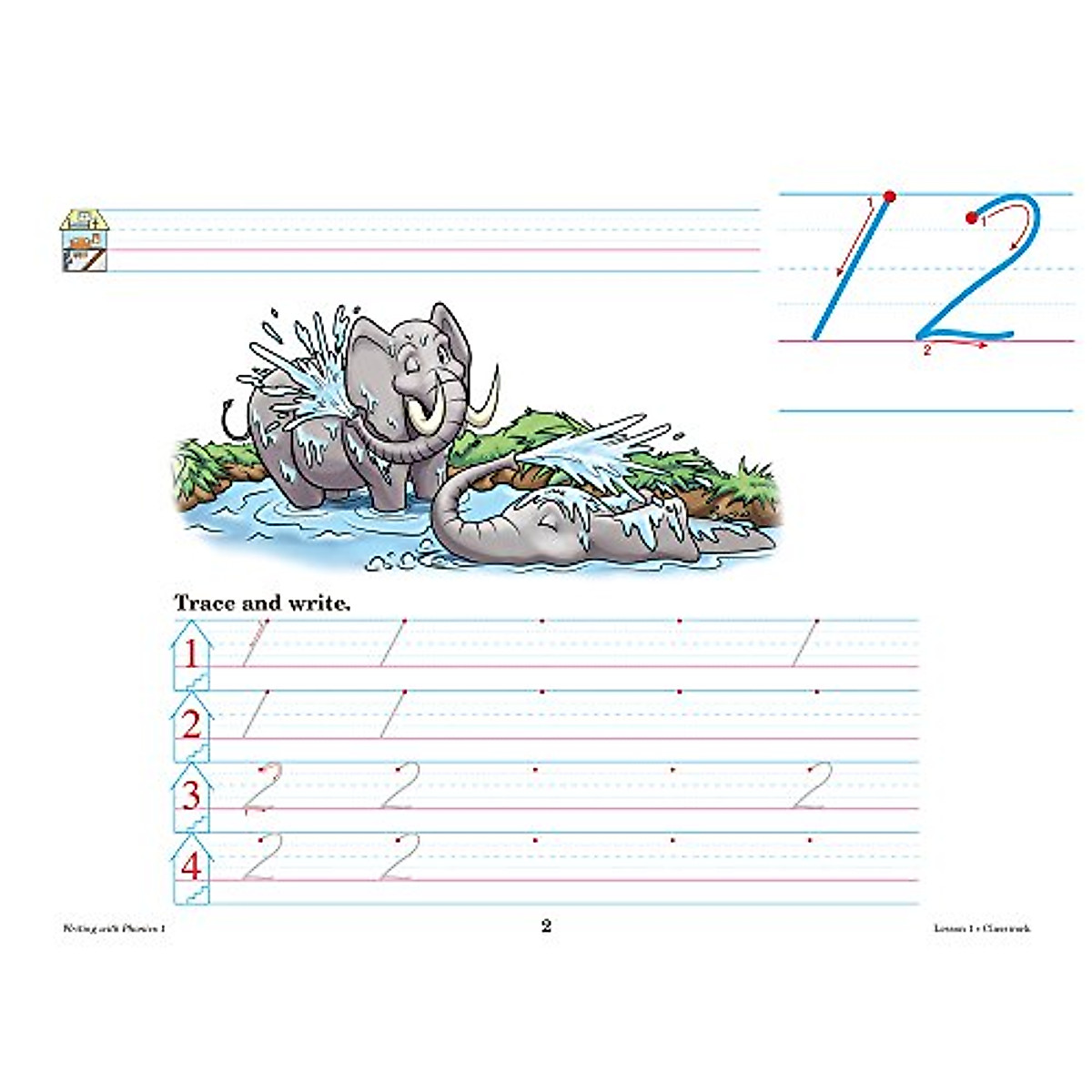Writing with Phonics 1 - Abeka 1st Grade 1 Cursive Penmanship Student Work Book