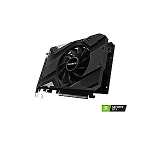 GIGABYTE GeForce GTX 1650 D6 OC 4G Graphics Card, 170mm Compact Size, 4GB 128-Bit GDDR6, GV-N1656OC-4GD REV2.0 Video Card