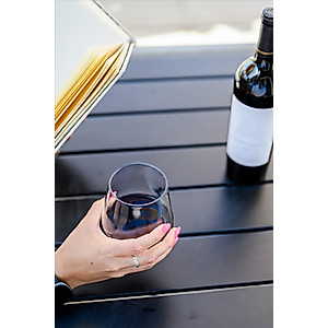 LEXABEL Wine Set - Unbreakable Tritan Wine Glasses Set of 2 with Bottle Opener, Aerator, Preserver & Stoppers - Perfect Accessories for Wine Lovers, Christmas & Halloween Wedding Gift (for Red Wine)