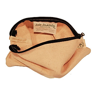 Ink Trendz® Infertility Warrior IVF IUI Makeup Bag, Pencil Pouch Hemp Canvas Zipper Pouch 7" x 9" (Worth Every Shot)