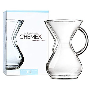Chemex Pour-Over Glass Coffeemaker - Glass Handle Series - 6-Cup - Exclusive Packaging
