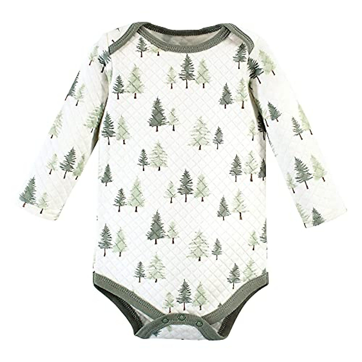 Hudson Baby Girls Quilted Long Sleeve Cotton Bodysuits And Toddler T-Shirt Set, Forest Animals, 6-9 Months US
