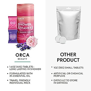 6PC Heart-Shaped Shower Steamers Aromatherapy, HUGE Shower Bomb 1.4OZ, Birthday Gifts for Women, Rose & Lavender Shower Steamer, Shower Bombs Aromatherapy, Shower Tablets for Self Care Gifts for Women