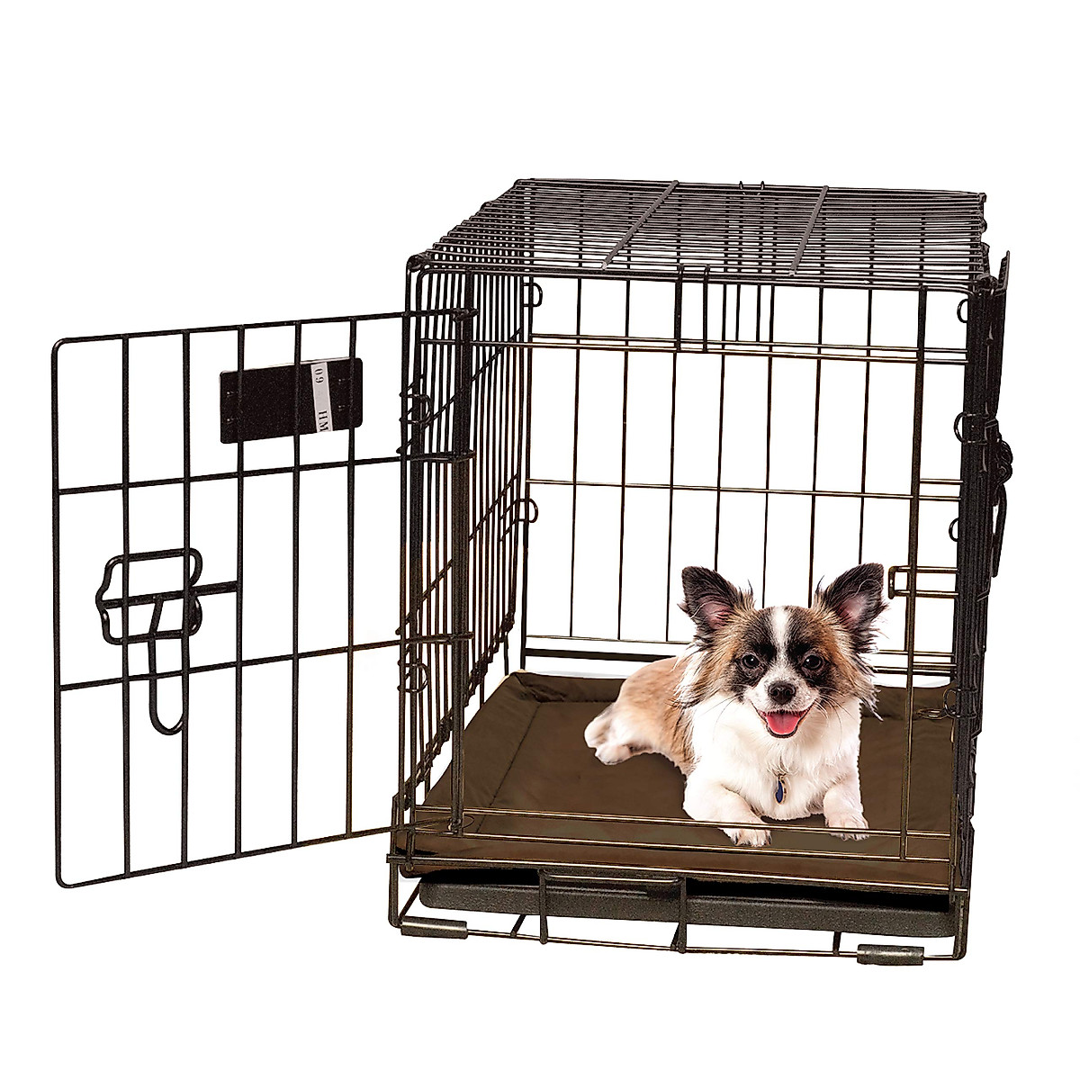 K&H Pet Products Self-Warming Dog Crate Pad, Self Heating Cat Mat, Portable, Machine Washable, No Electric Needed, Adjustable Fit, Non-Slip, Great for Cat Window Perches - Extra-Small 14 X 22in Mocha