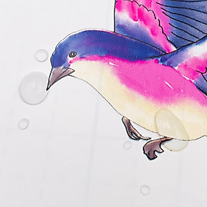 Yifely Peel & Stick Shelf Liner Removable Shelving Paper for Covering Apartment Old Nightstand Closet, Peach Birds, 17.7 Inch by 9.8 Feet