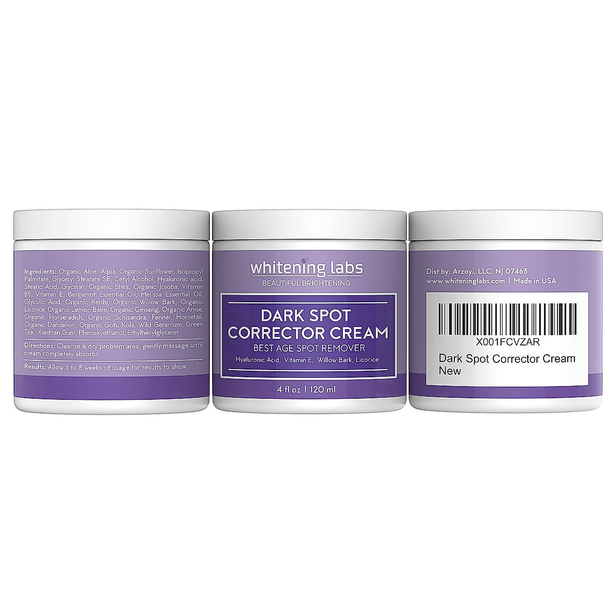 Whitening Labs Dark Spot Corrector - Anti-Aging Moisturizer for Face, Body, Sensitive Areas, Men & Women