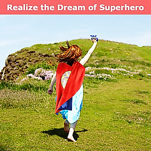 InPoTo Superhero Capes for Kids,Heroes Capes and Masks Fit for 4-12years old boy and girls Dress Up
