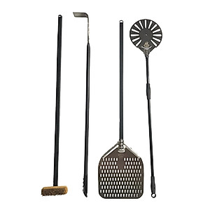4 Piece Wood-Fired Pizza Oven Utensil Kit