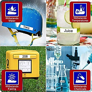 Unistar PT-D210 Lable Tape Compatible Brother ptouch Label Maker Tape TZ 231 TZe231 TZ-231 12mm 0.47 Inch Laminated White，Compatible for Brother Label Maker PT-D210 PT-D400 PT-D600 PT-1280, 4-Pack