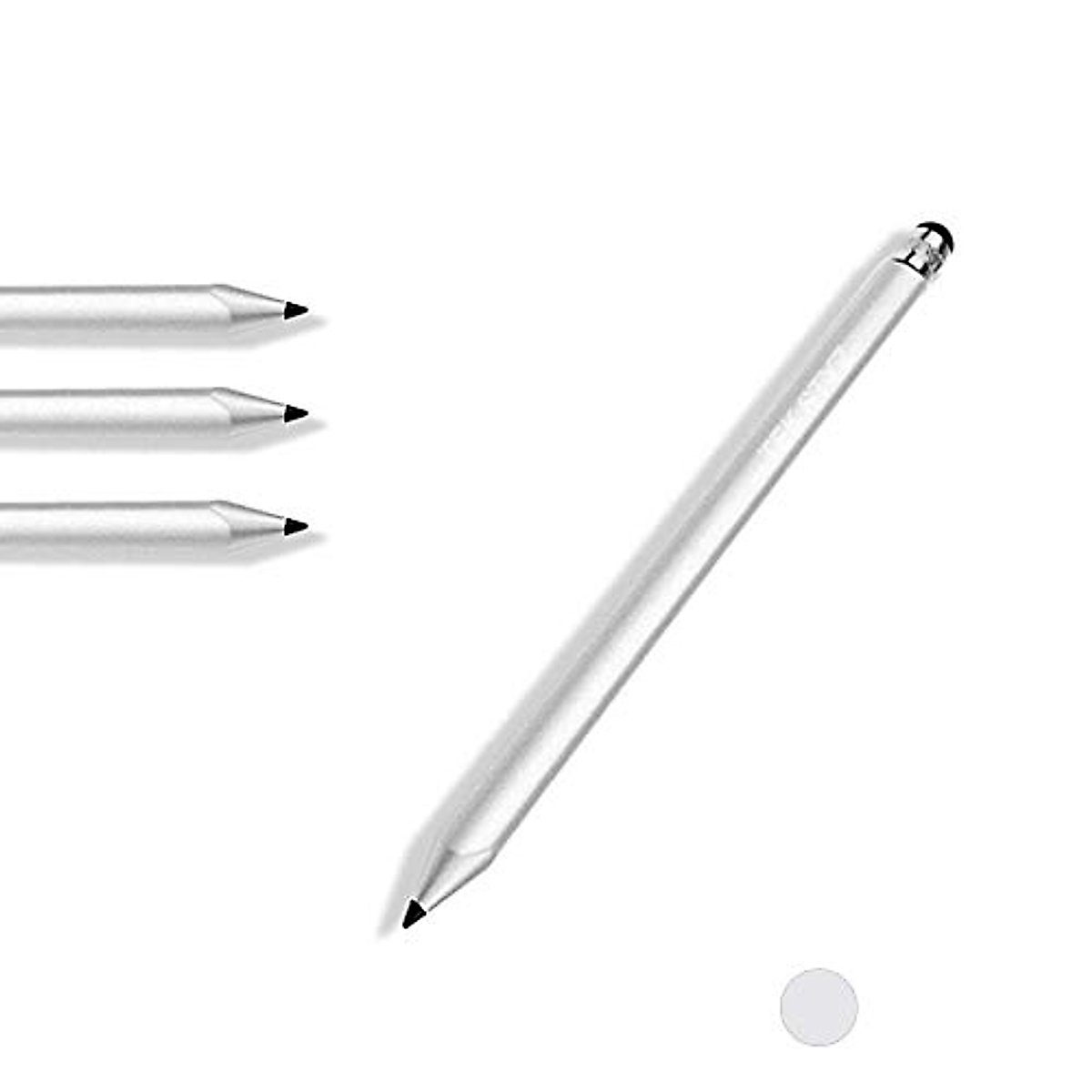 Tek Styz Pro Stylus Capacitive Pen Upgraded Works for Plantronics BackBeat FIT 3100 with Custom High Precision Touch Full Size 3 Pack! (Silver)