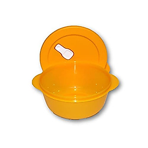 Tupperware (1) Crystalwave Microwave Container 6.25 Cups Papaya Orange