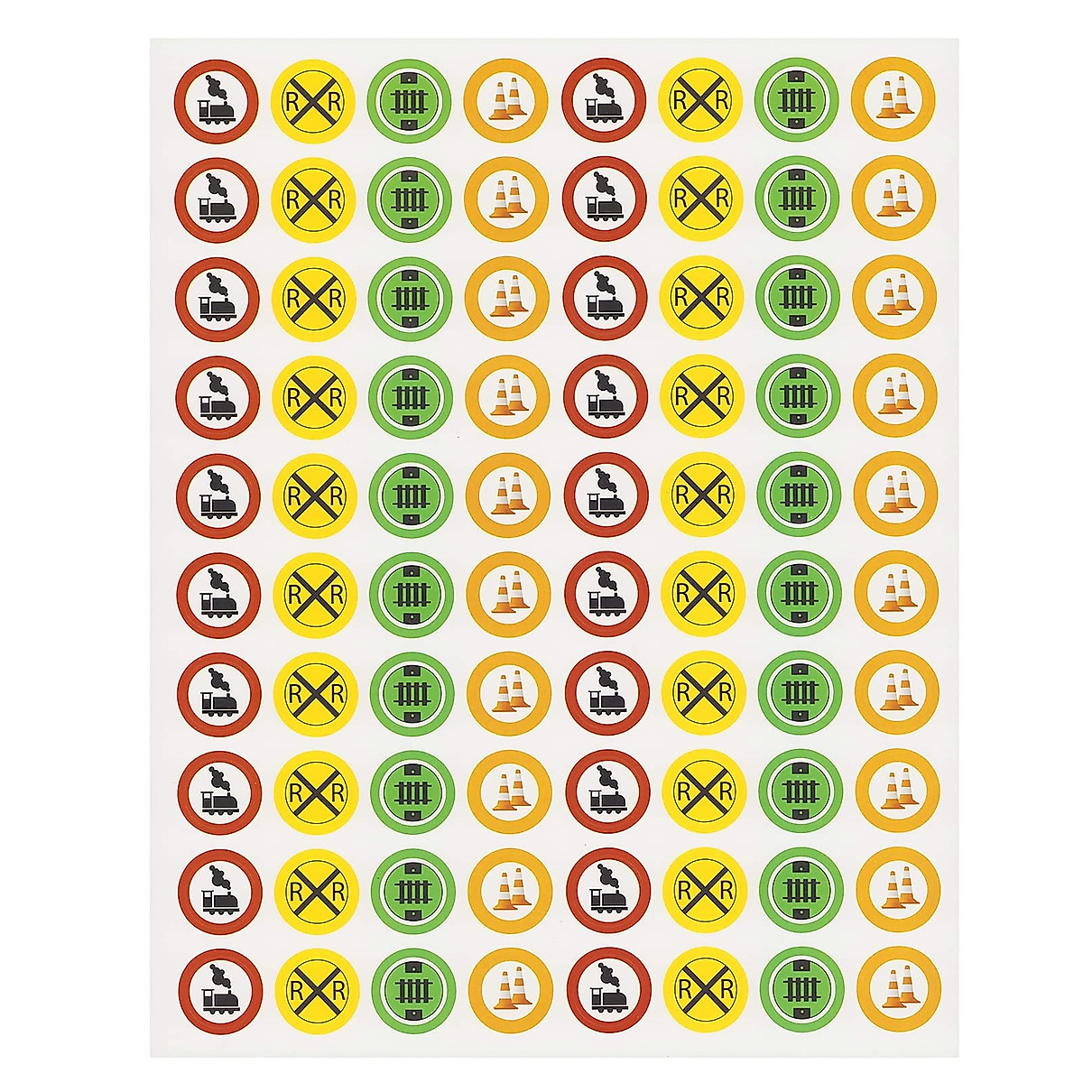 BLUE PANDA 50 Sheets Railroad Potty Training Chart for Toddlers Boys & Girls with 800 Train Stickers (10.3x8.3 in) - Potty Sticker Chart