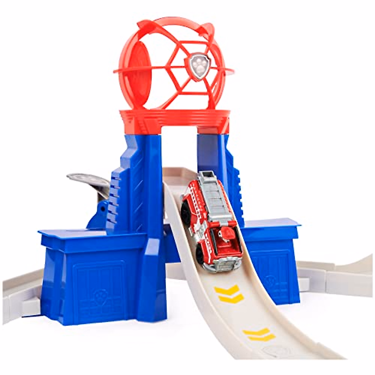 PAW Patrol, True Metal Total City Rescue Movie Track Set with Exclusive Marshall Vehicle, 1:55 Scale, Kids Toys for Ages 3 and up