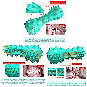 NMLC Dog chew Toys, Toothbrush Toys, Dog Dental Cleaning Care,Green