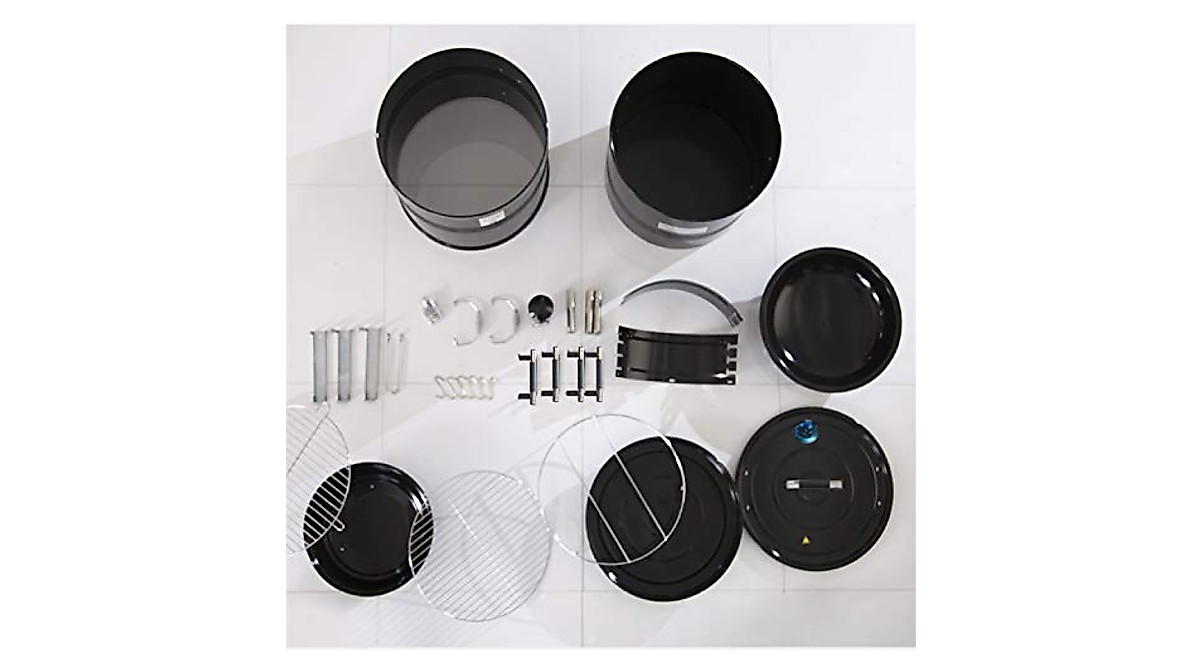 Big Bad Barrel Pit Drum Smoker Charcoal Barbeque Grill - 5 in 1 ...