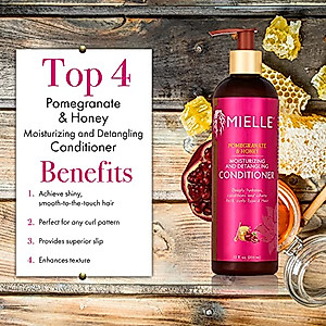 Mielle Organics Pomegranate & Honey Moisturizing and Detangling Shampoo and Conditioner for Type 4 Hair