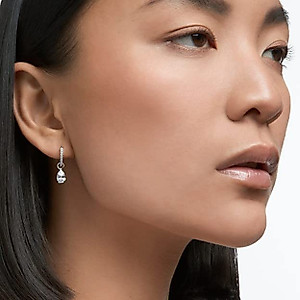 Swarovski Crystal Attract Pear Mini Hoop Earrings