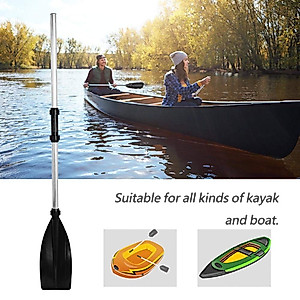 Bending Branches Kayak Paddle,Kayak Paddles 2 Pack Boat Oars Lightweight Kayak Paddle Aluminum Alloy Boat Paddle Detachable Kayak Oars