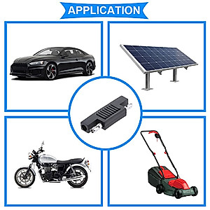 DKARDU 6PCS SAE to SAE Polarity Reverse Adapter Quick Disconnect SAE Male to Male Connectors SAE Cable Plug for Solar Panel, Automotive