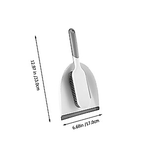COLLBATH 2 Pcs Set Household Multifunctional Cleaning Brush Multipurpose Cleaner Household Cleaner Sweeper Broom Dust Removal Brush Table Broom Keyboard Cleaner Kid Broom White