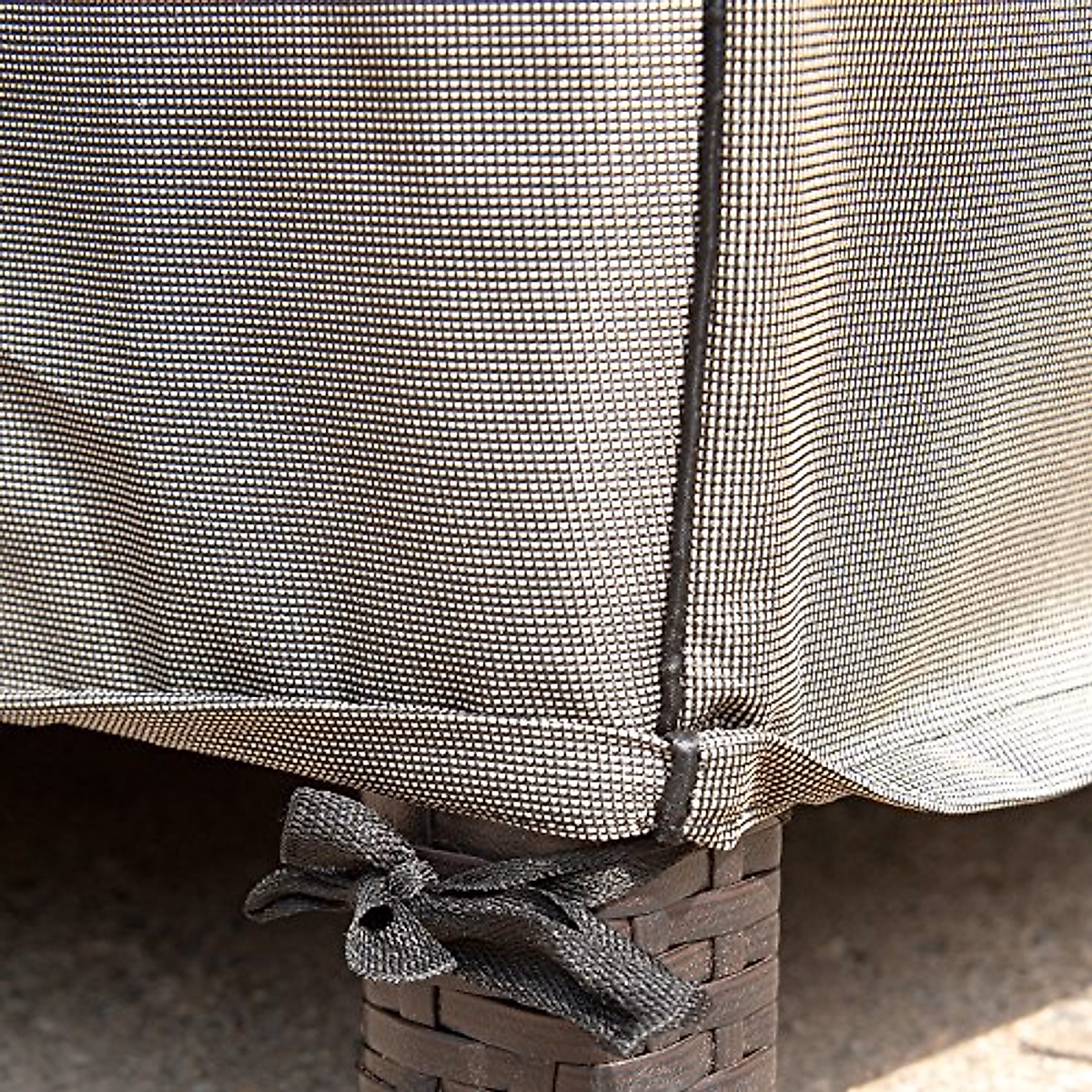 Budge P2A01PM1 English Garden Patio Lounge Cover Heavy Duty and Waterproof, Double Chaise, Two-Tone Tan