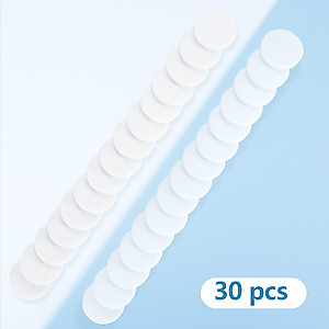 KEEPOW 30 Pack Aroma Pads Refills Compatible with LEVOIT Core Mini/LV-H128 Air Purifier, Essential Oil Pads Replacement Aromatherapy Refill Pads