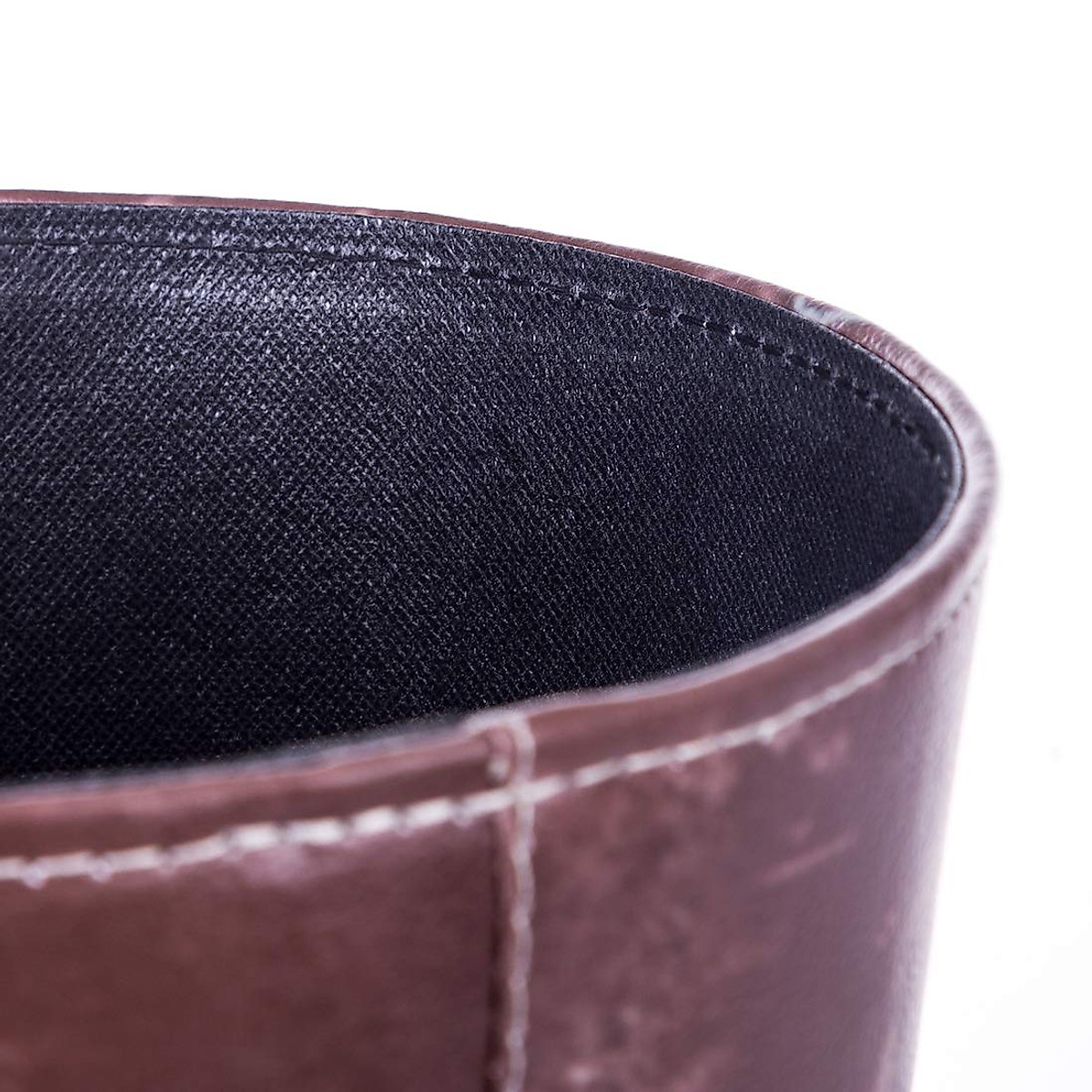 Lingxuinfo Scakbyer Trash Can, European Style Waste Paper Bin Wastebasket Garbage Can Uncovered Waste Bin for Kitchen Bathroom Bedroom - Butterfly Pattern