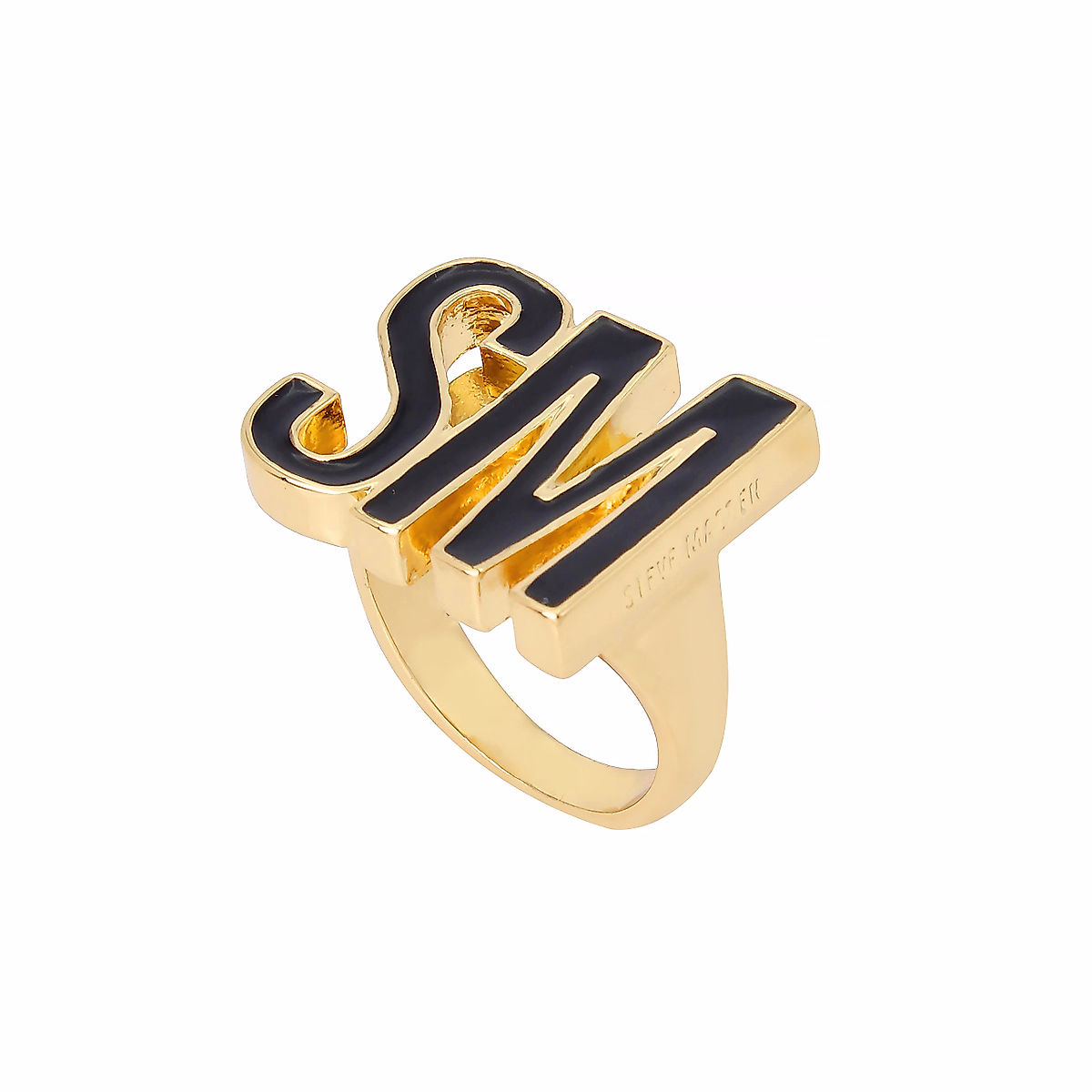 Steve Madden SM Logo Ring