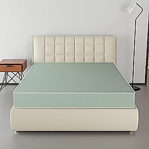 Greaton, 9-Inch Medium Firm Pocket Coil Water-Resistance Vinyl Mattress, Easy to Clean, Comfortable & Noise Free, Twin, Green