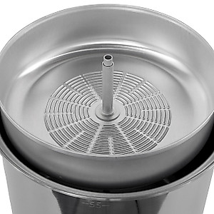 West Bend 13550 Coffee Urn Commercial Polished Stainless Steel Features Automatic Temperature Control Large Capacity with Fast Brewing and Easy Clean Up, 55-Cup, Silver