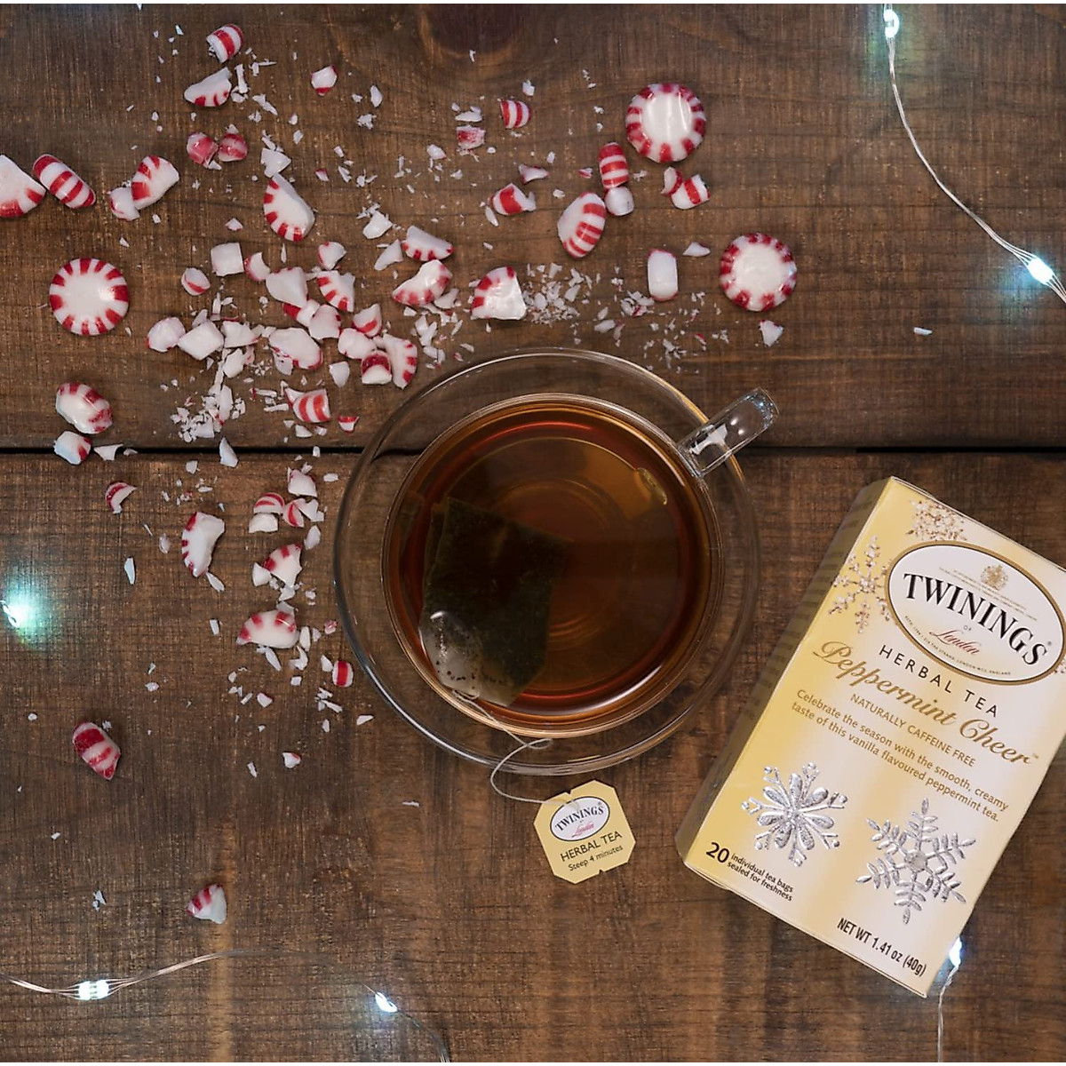 Twinings Black & Herbal Tea Collection (48 Count) Four Seasonal Winter Flavors with By The Cup Honey Sticks