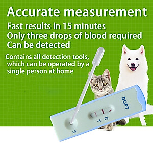 Pet Dog Pregnancy Pregnant Test Paper Strip,Fast and Accurate Detection Includes All Required Accessories,for Dog Cat Veterinaria Disposable Pet Clinic Equipment (3PCS)