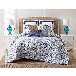 Oceanfront Resort Indienne Paisley Cotton Duvet Cover Set, King