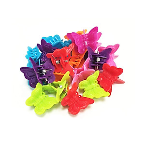 Hair Clips,20 Pieces Butterfly Hair Clips for Women,8 Colors Mini Butterfly Hair Clips,Christmas Gifts for Girls,Hair Accessories for Women,Mom,Girls,Home