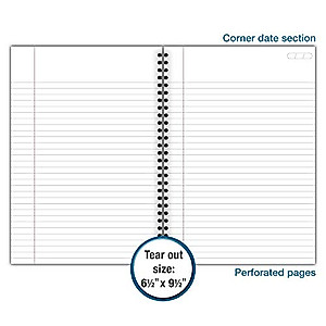 Cambridge Limited Business Notebook, Legal Ruled,6-5/8" x 9-1/2" Page Size, 80 Sheets , Wirebound, Gray (06672)