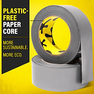 Duct Tape Heavy Duty Waterproof - Silver Tape 90 Feet x 2 Inch - 5 Roll Pack Duct Tape Bulk - Flexible, No Residue, Strong, Easy Tear and All-Weather Tape - Grey Heavy Duty Duct Tape for DIY Repairs