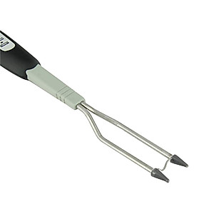 Beyond Group 80-09 Digital Meat Instant Read Thermometer with LED Screen and Ready Alarm, Kitchen Probe with Long Fork for Grilling, Barbecue and Cookin, l, white