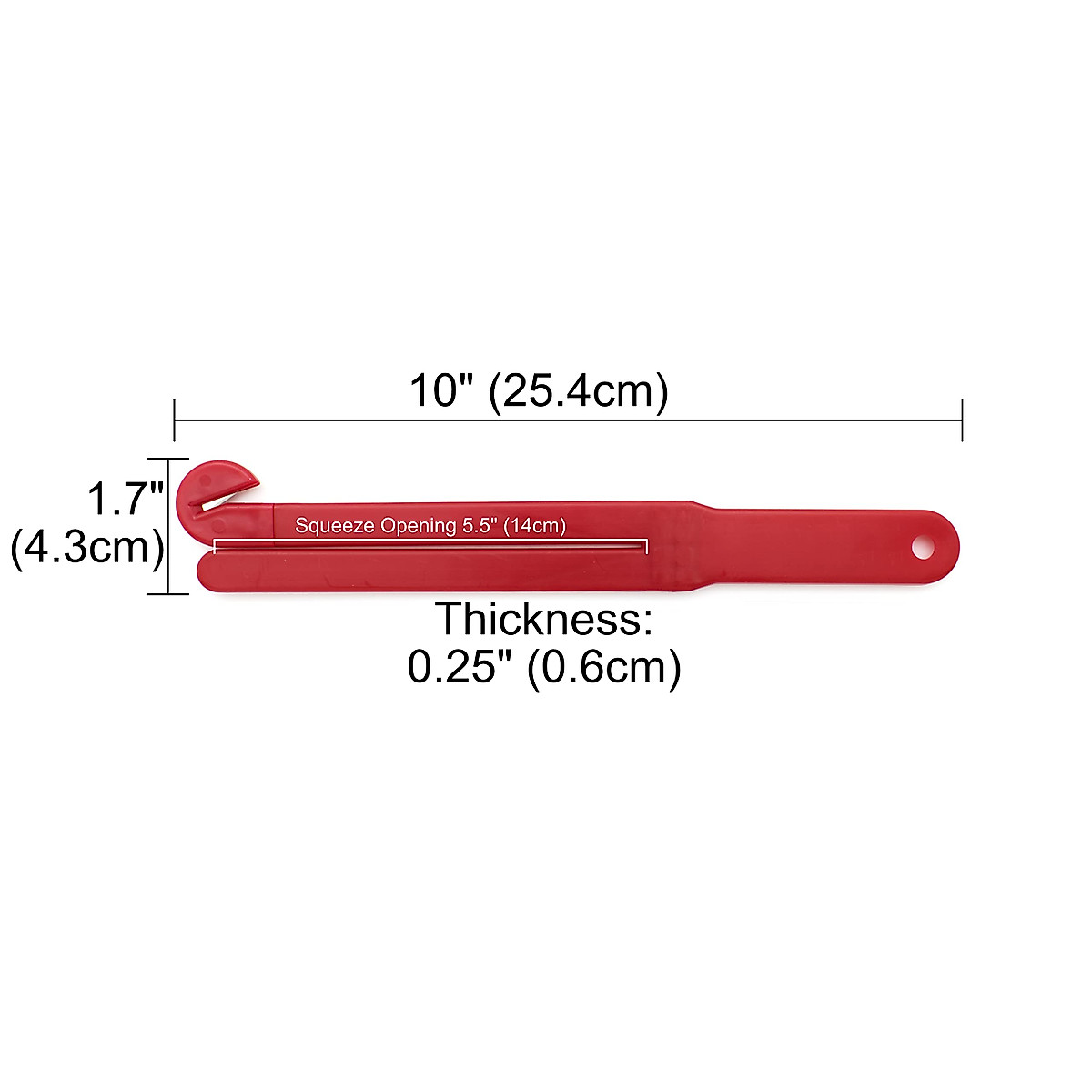 Food Bag Pouch Cutter Opener with Stainless Steel Blade and Squeezer for Kitchens - Includes EZ Hang Chain and Suction Cup for Easy Storage (1 Black - 1 Red (2pk))